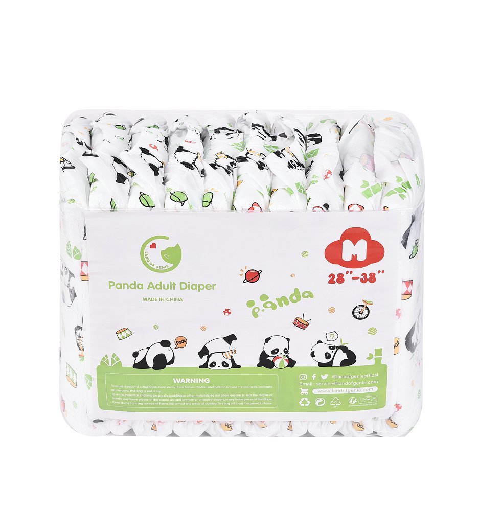 Landofgenie Adult ABDL Diapers Overnight Adult Diapers With 10 Pieces ...