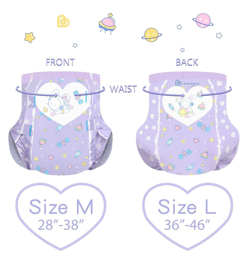 Landofgenie Adult ABDL Diapers Overnight Adult Diapers With 10 Pieces ...