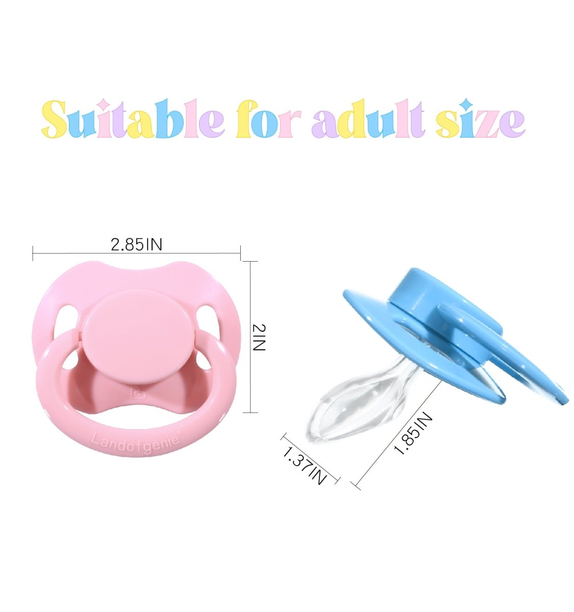 Landofgenie Adult Sized Pacifier - Bone Paci – landofgenie