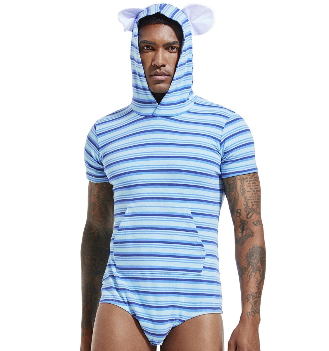 Landofgenie Men Thicker Cotton Onesie with Cap - Blue Color – landofgenie